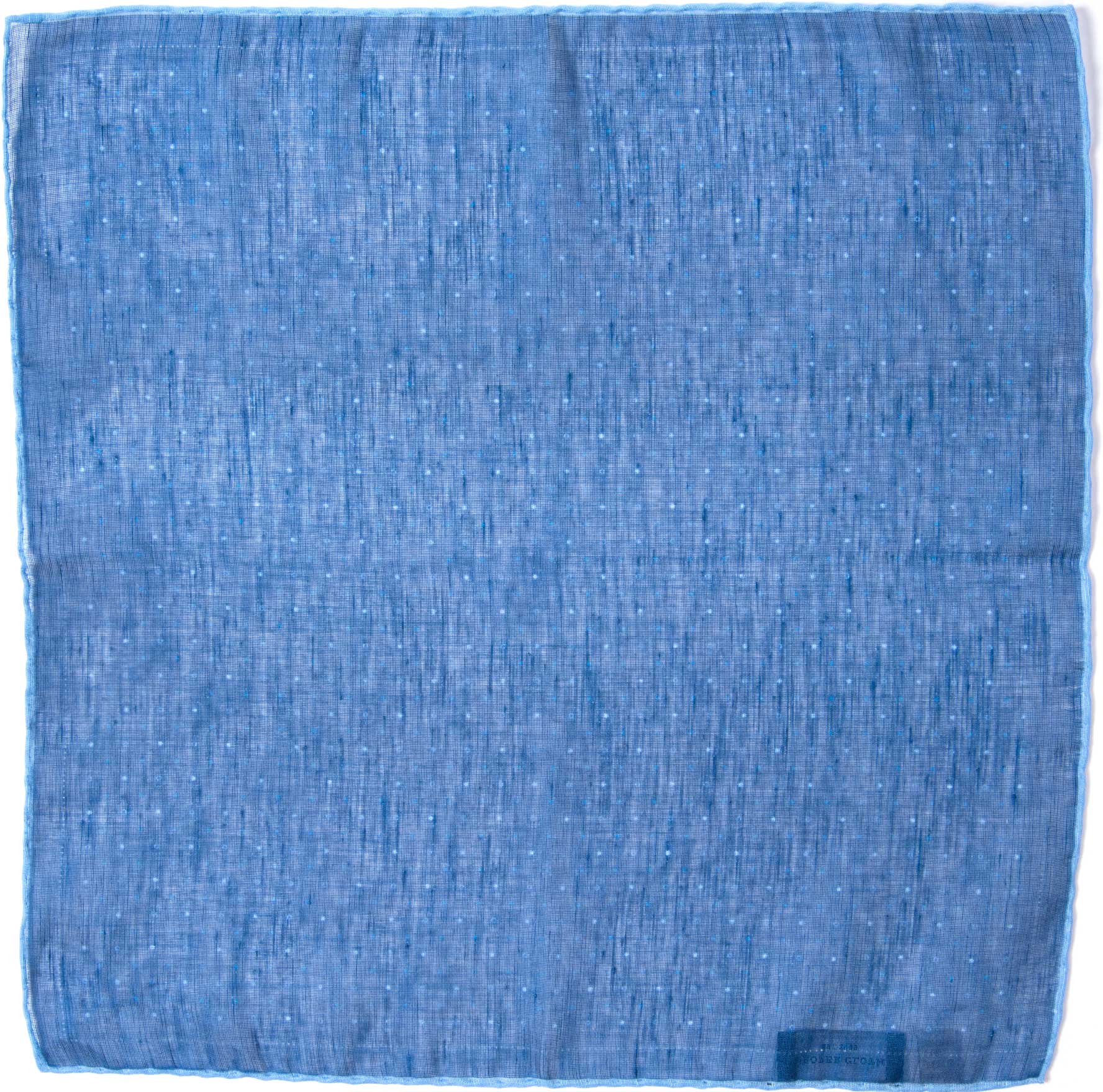 Dark Blue Print Pocket Square by Proper Cloth