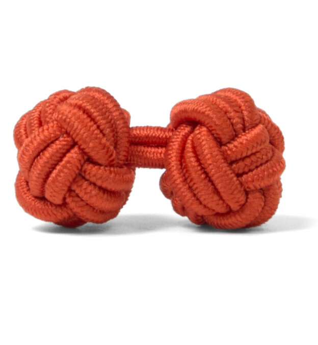 Orange Silk Knots by Proper Cloth