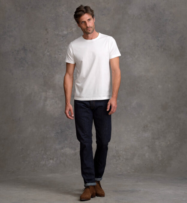 White Japanese Cotton T-Shirt by Proper Cloth