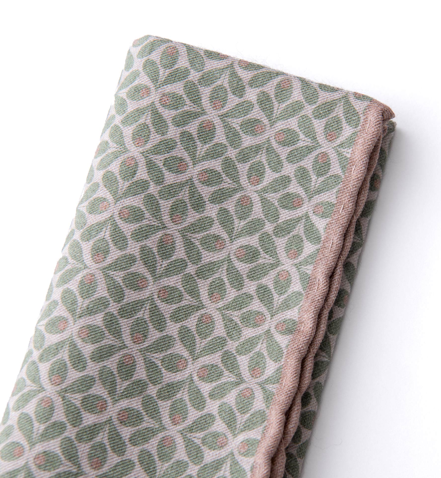 Sage and Sand Geometric Floral Print Pocket Square by Proper Cloth