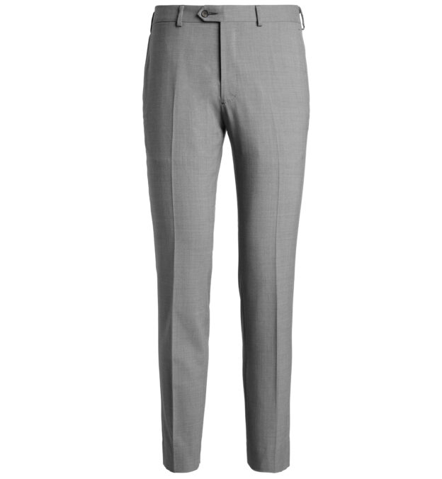 Light Grey Stretch Wool Dress Pant - Custom Fit Tailored Clothing