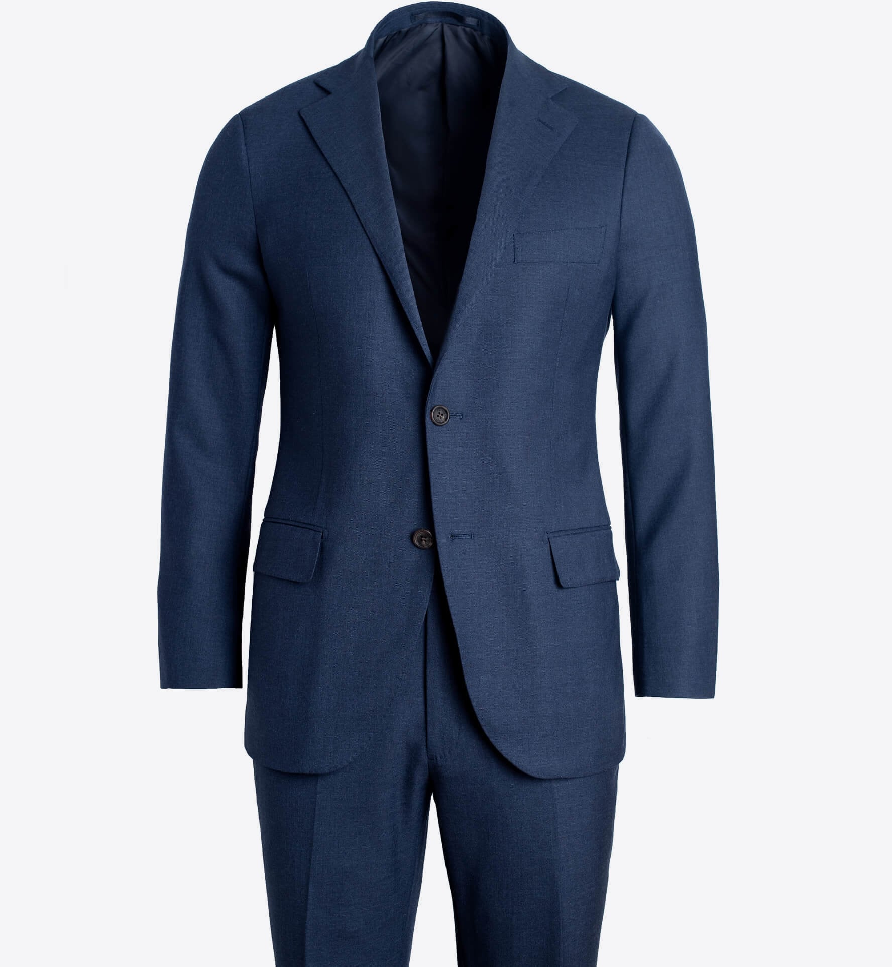 Allen Navy Comfort Fresco Suit with Cuffed Trouser - Custom Fit ...