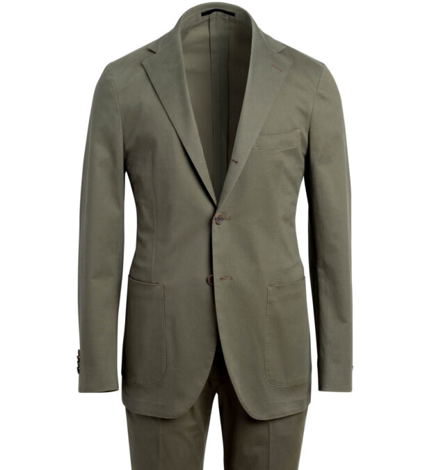 Waverly Fatigue Stretch Cotton Suit - Custom Fit Tailored Clothing