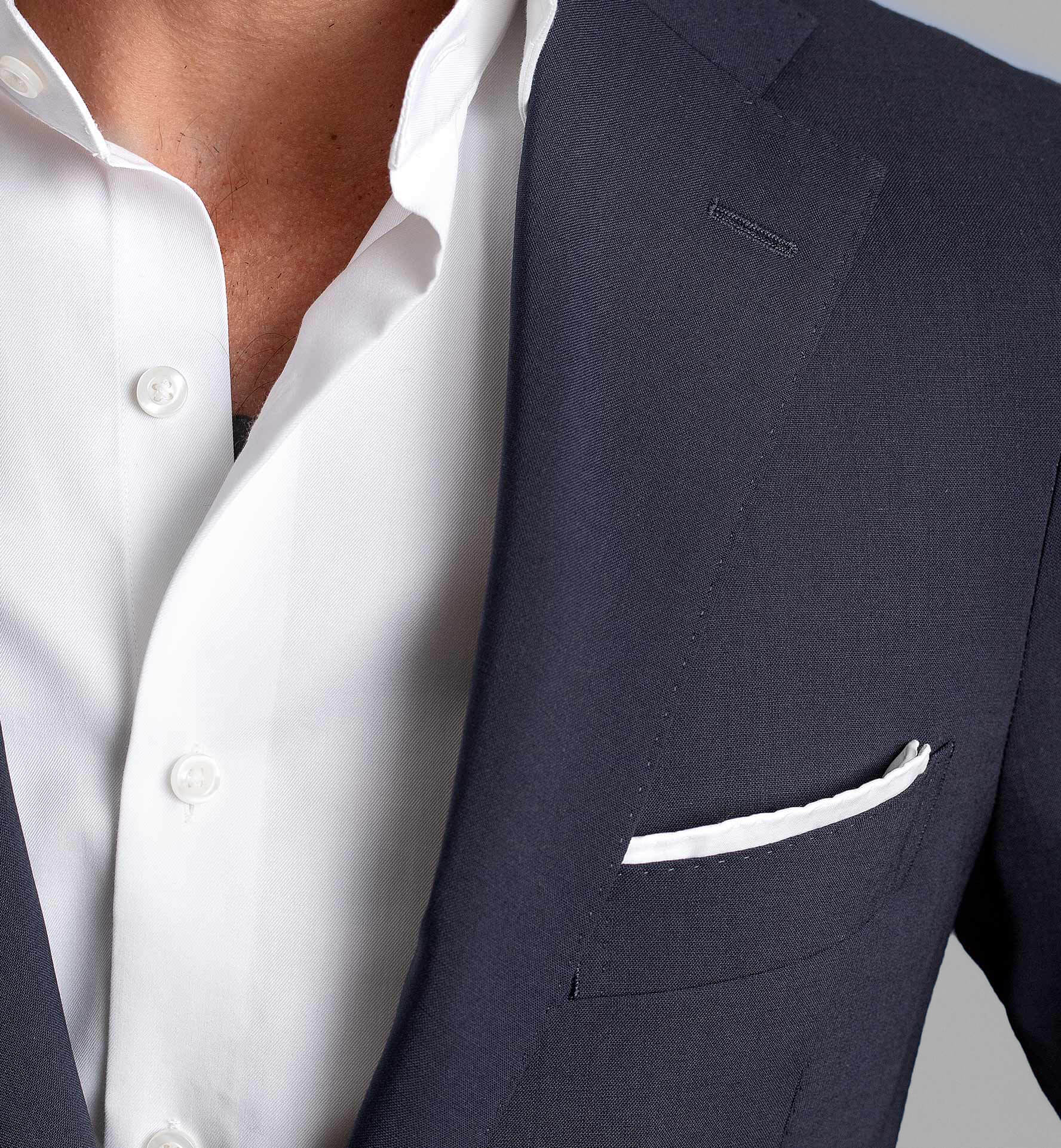 Allen Navy Stretch Wool Suit - Custom Fit Tailored Clothing