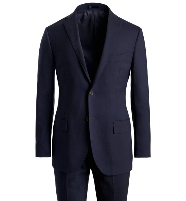 Navy Plainweave Stretch Allen Suit - Custom Fit Tailored Clothing