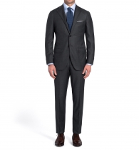 Allen Navy S110s Glen Plaid Suit with Cuffed Trouser - Custom Fit ...