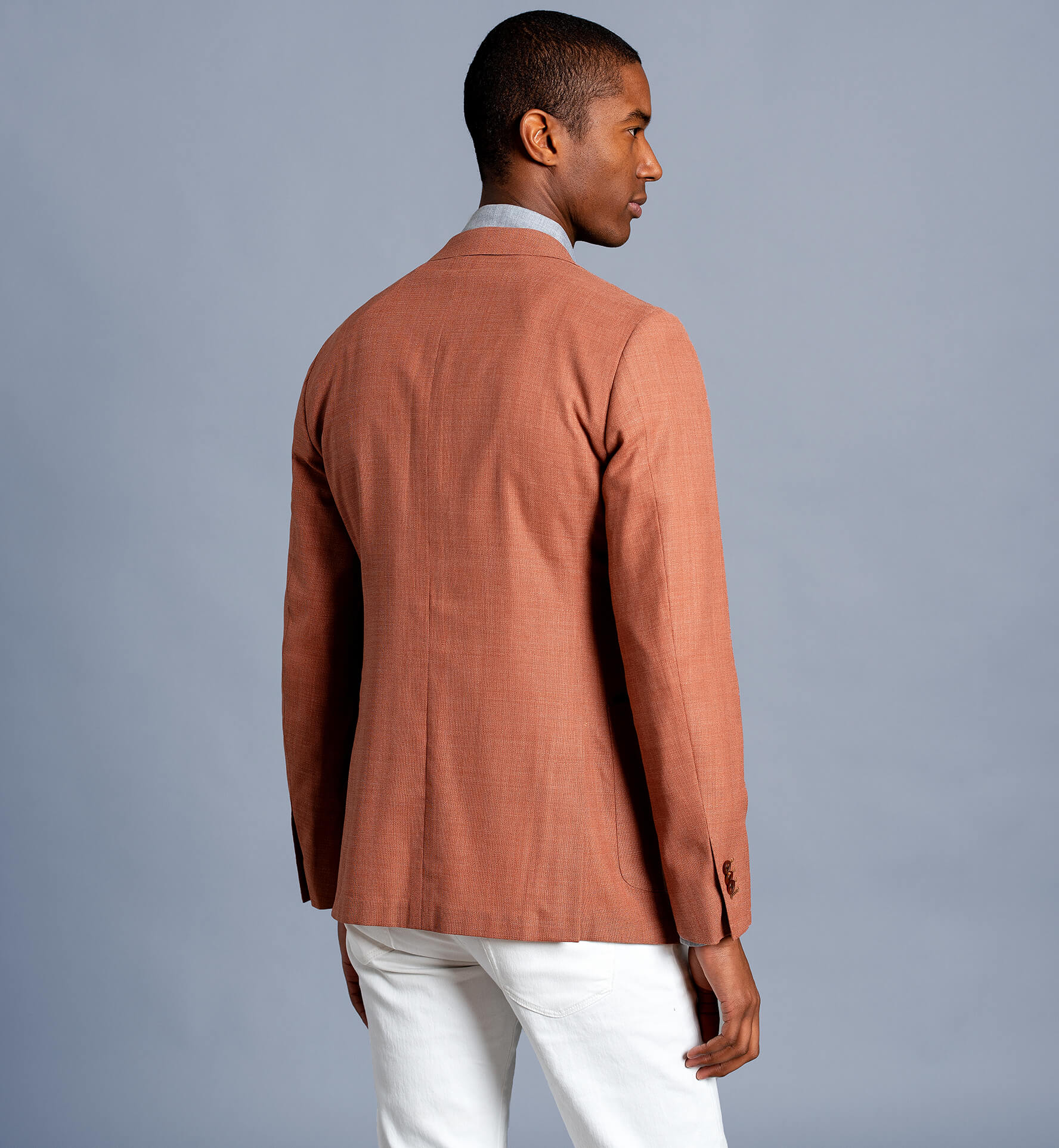 Bedford Terra Cotta Performance Hopsack Jacket - Custom Fit Tailored ...