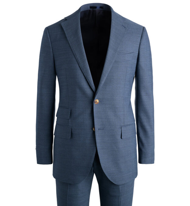 VBC Slate Melange Fresco Allen Suit - Custom Fit Tailored Clothing
