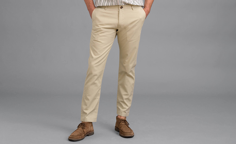 Sierra Beige Organic Cotton Chino - Custom Fit Pants