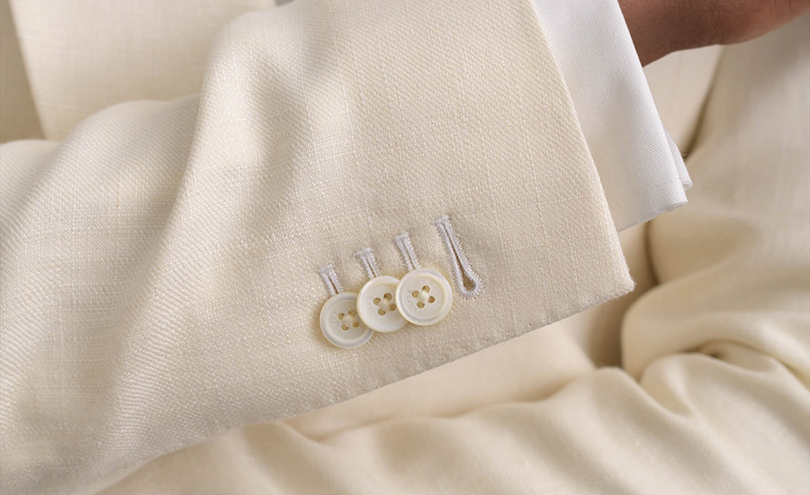 Mayfair Cream Linen and Wool Blend Dinner Jacket - Custom Fit Tailored ...