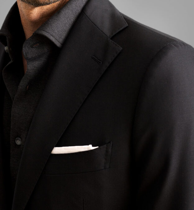 Allen Black Wool Suit - Custom Fit Tailored Clothing