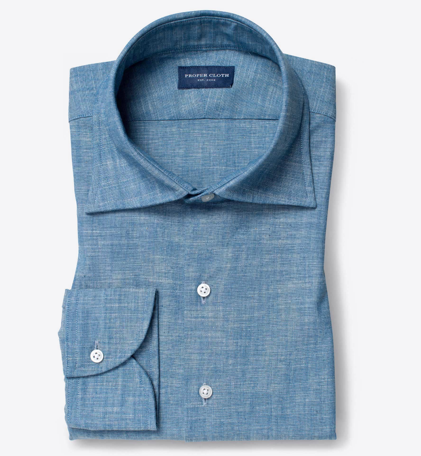 Japanese Light Indigo Slub Chambray by Proper Cloth
