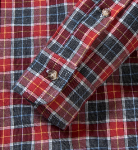 Rust Dock Street Flannel Custom Dress Shirt by Proper Cloth