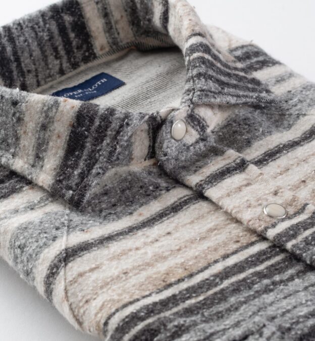 Japanese Grey Blanket Stripe by Proper Cloth