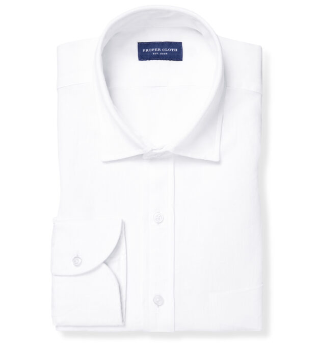 Positano White Italian Linen Shirts by Proper Cloth