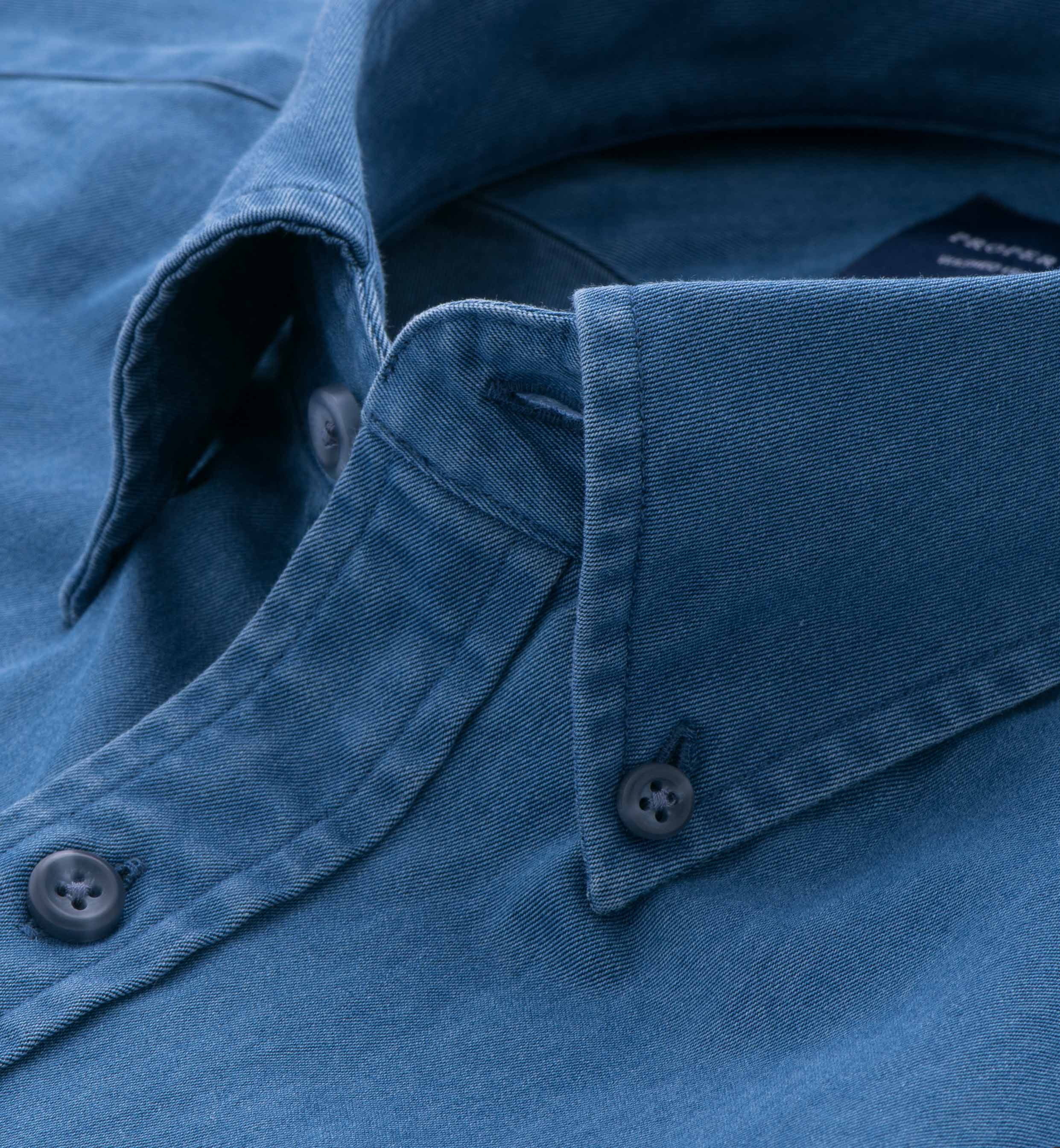 Albiate Washed Slate Blue 60s Denim by Proper Cloth