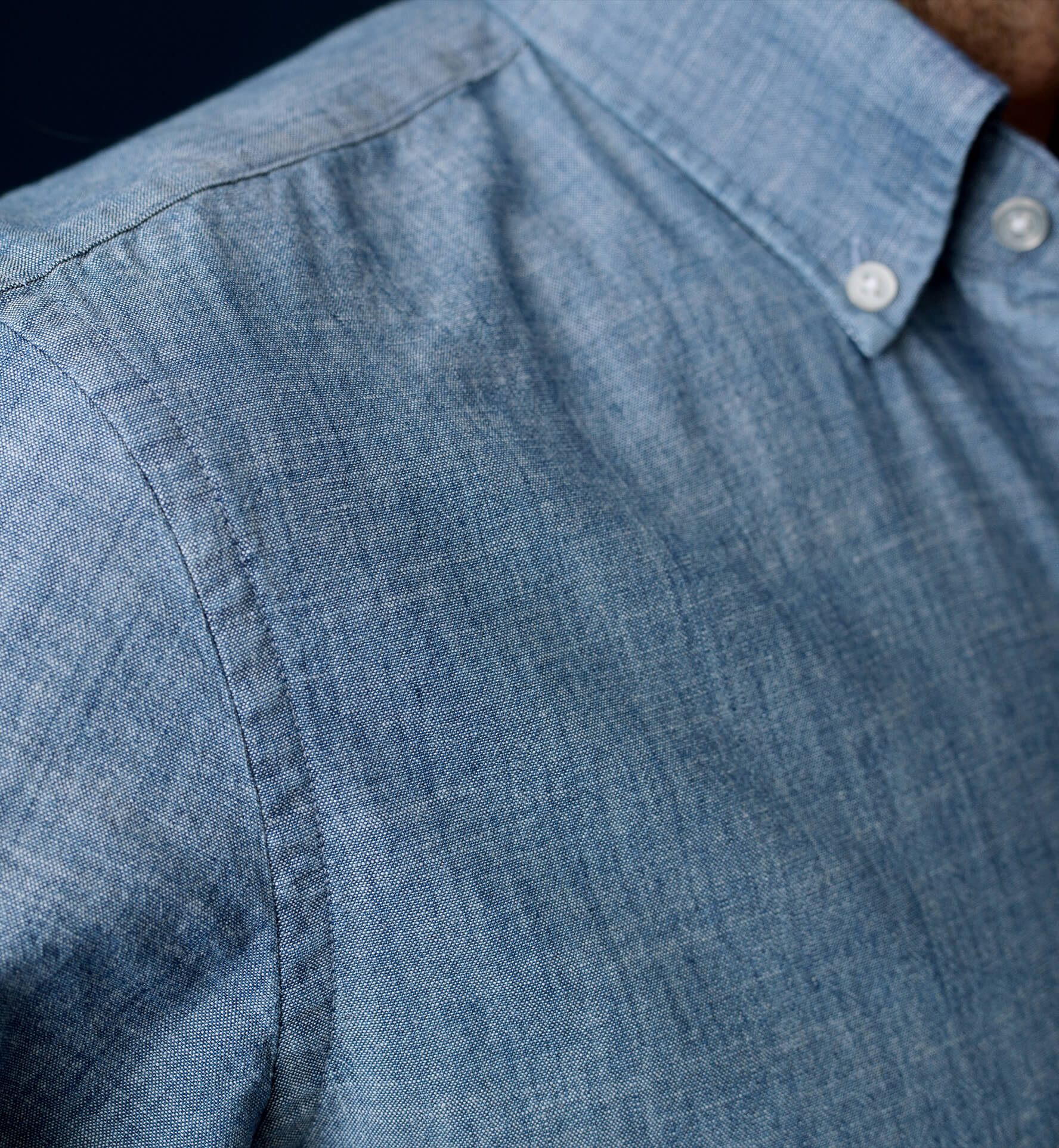 Canclini Washed Indigo Slub Chambray by Proper Cloth