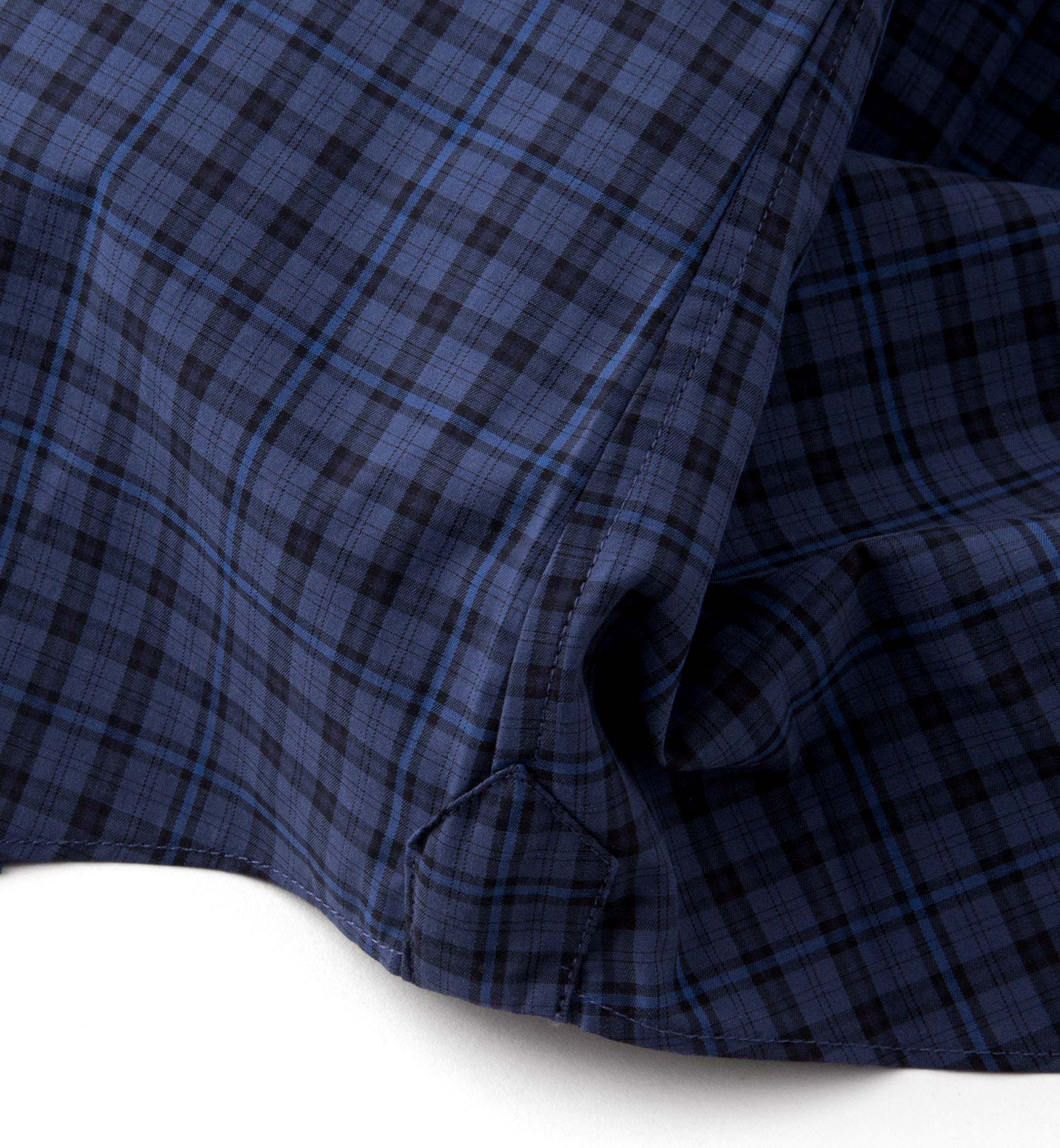 Thompson Slate Blue Plaid Custom Dress Shirt by Proper Cloth