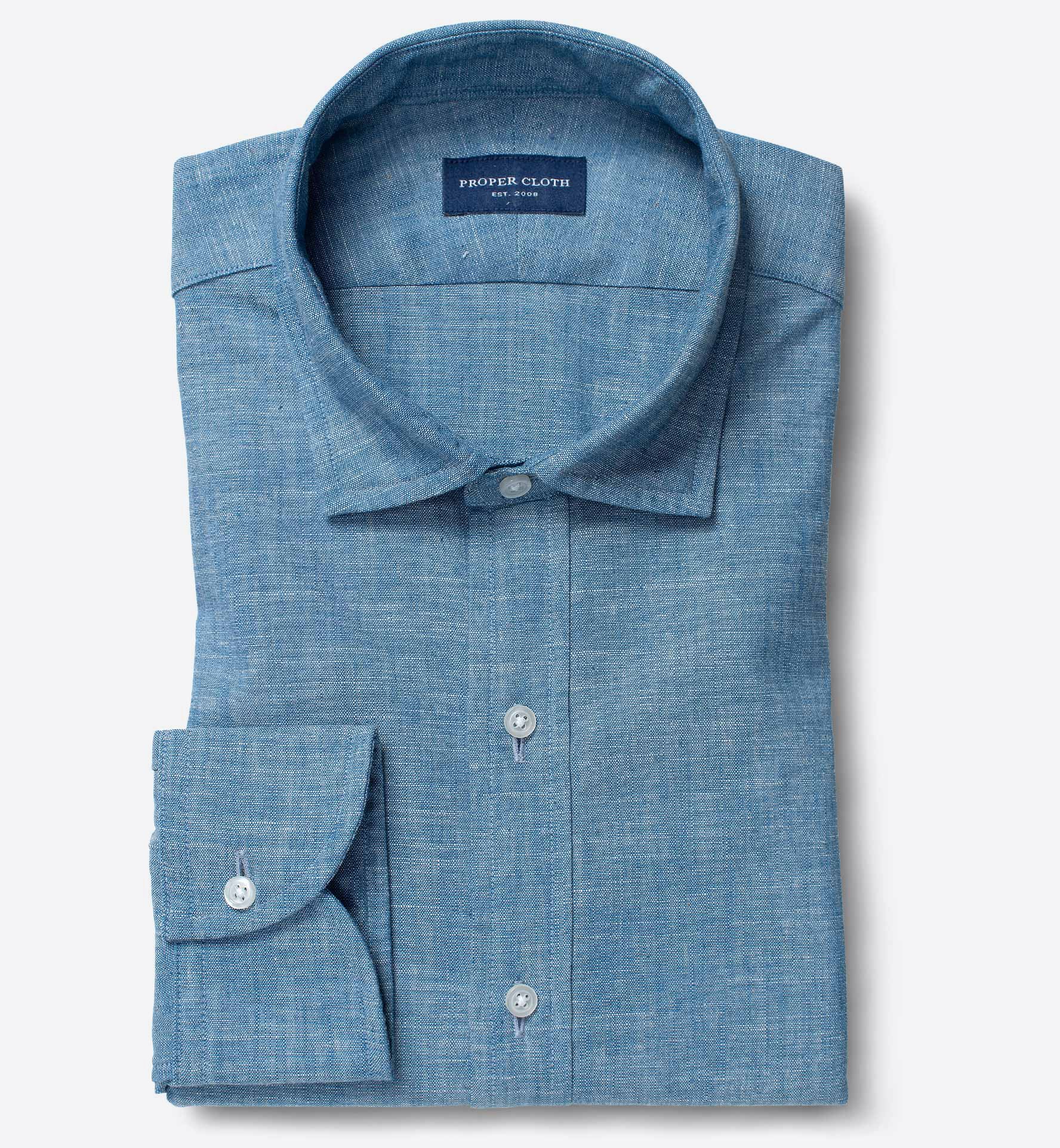 Japanese Light Indigo Slub Chambray by Proper Cloth
