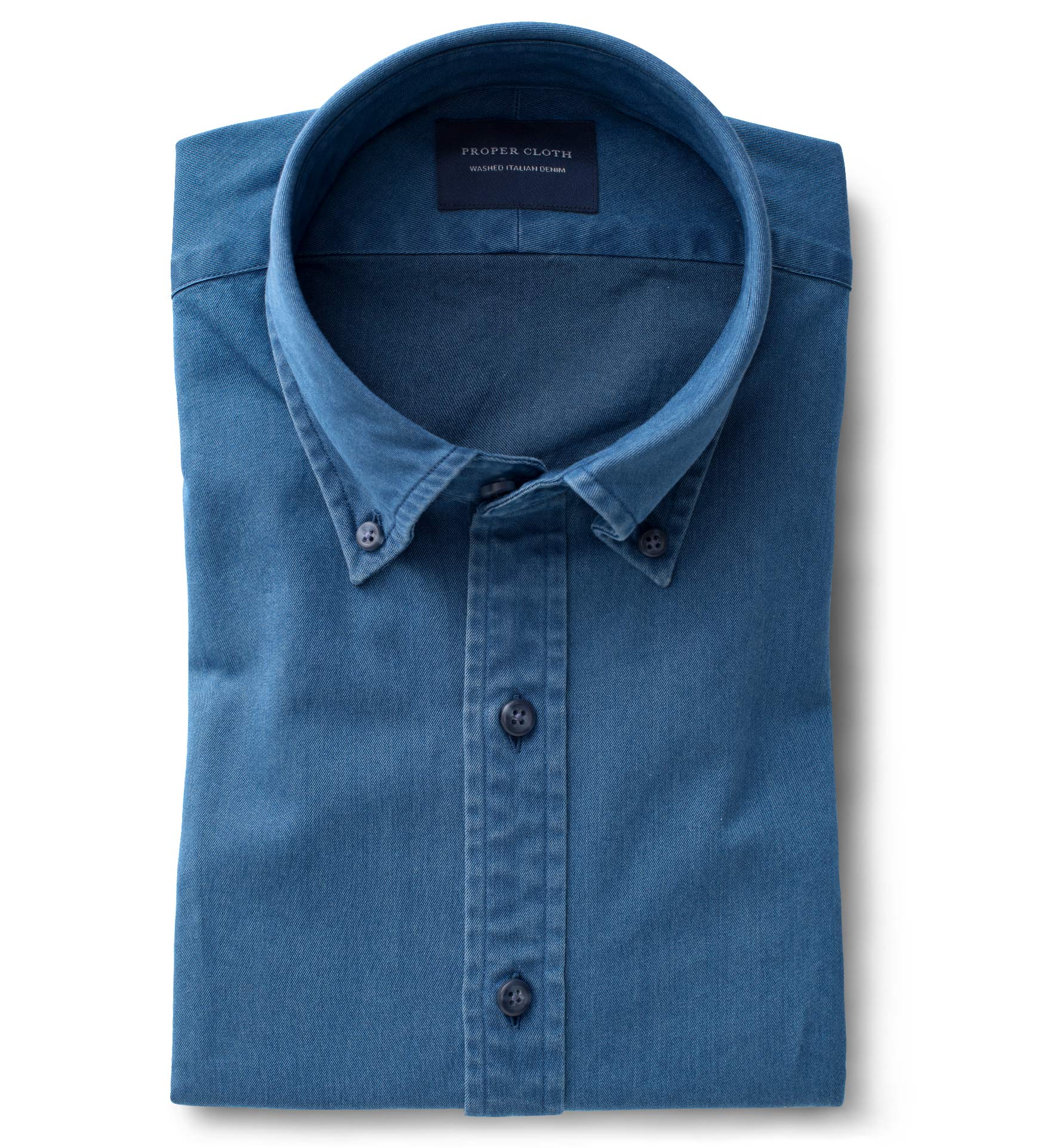 Albiate Washed Slate Blue 60s Denim by Proper Cloth