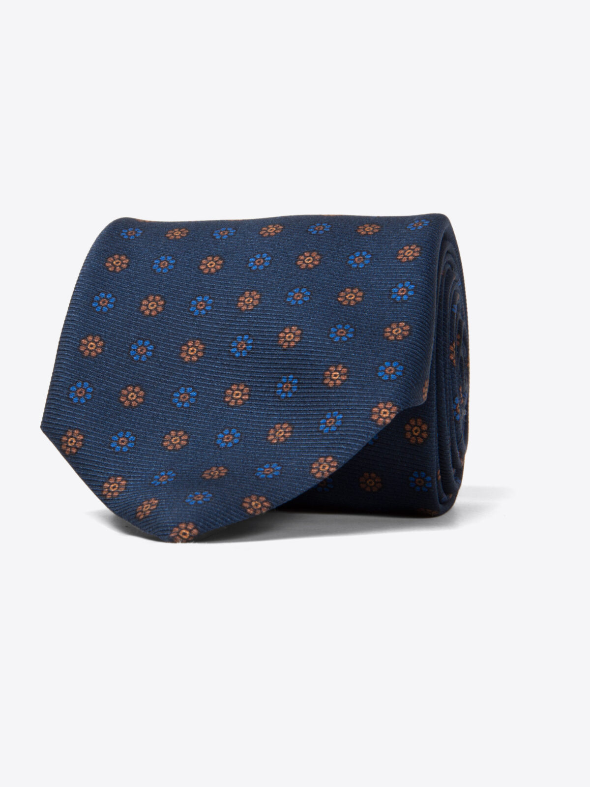 Vicenza Navy Print Tie by Proper Cloth