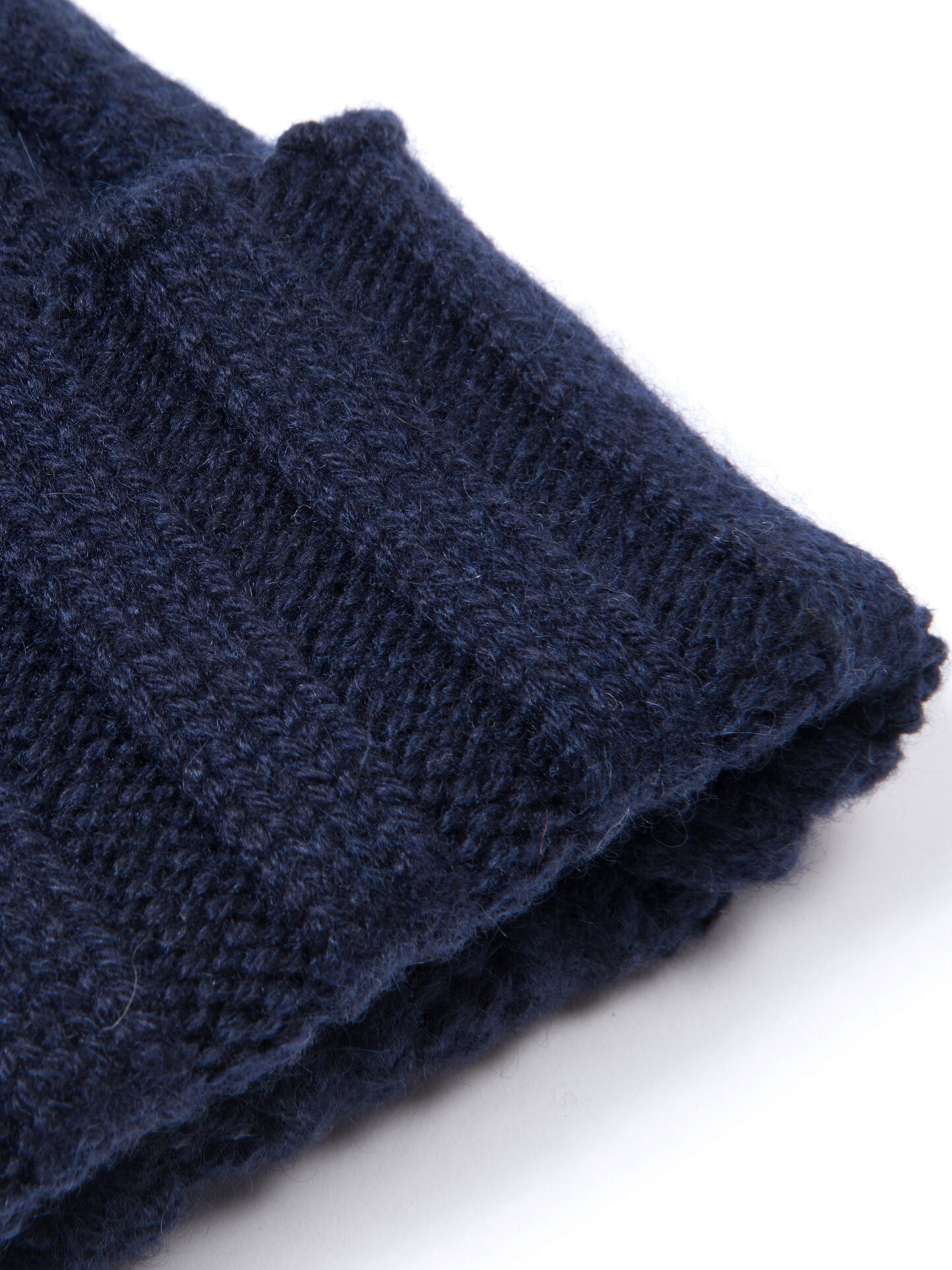 Navy Cashmere Knit Hat by Proper Cloth