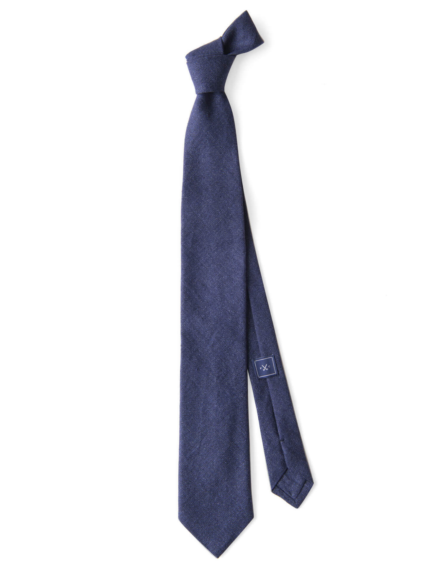 Navy Hemp and Wool Tie by Proper Cloth