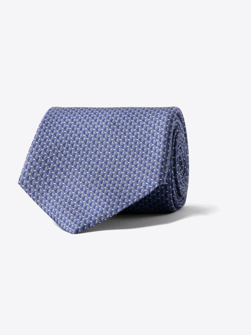 Micro Print Silk Tie - Proper Cloth