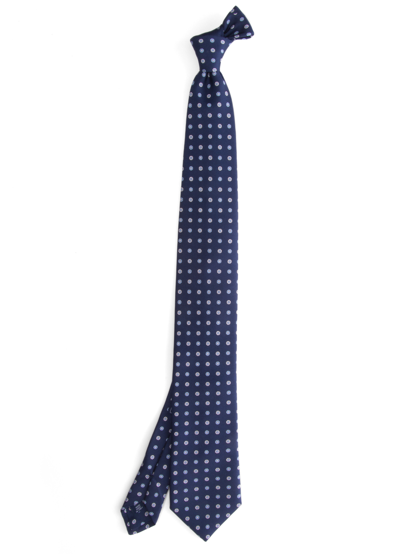 Navy Floral Print Tie by Proper Cloth