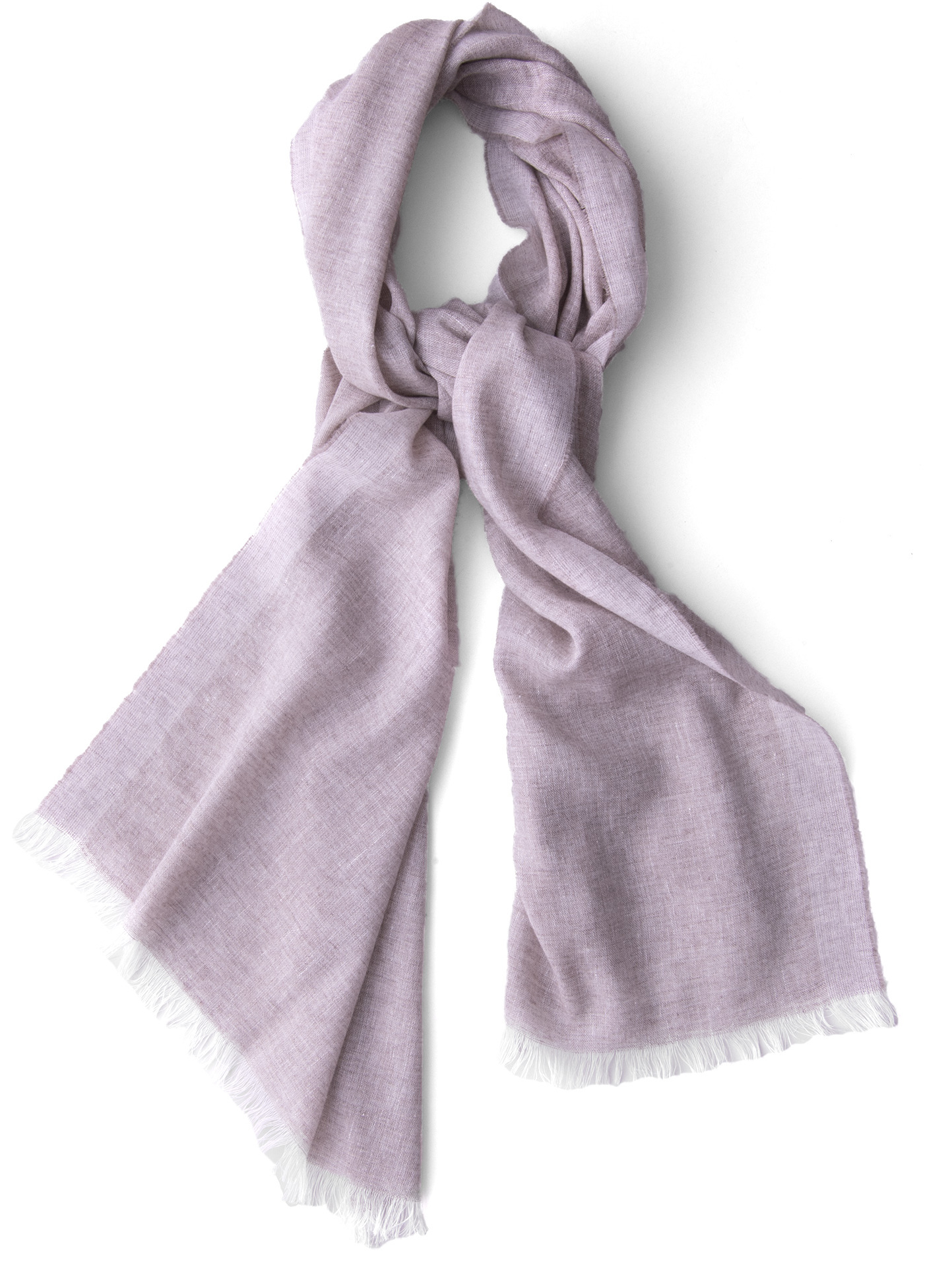 Beige Cashmere and Linen Scarf by Proper Cloth