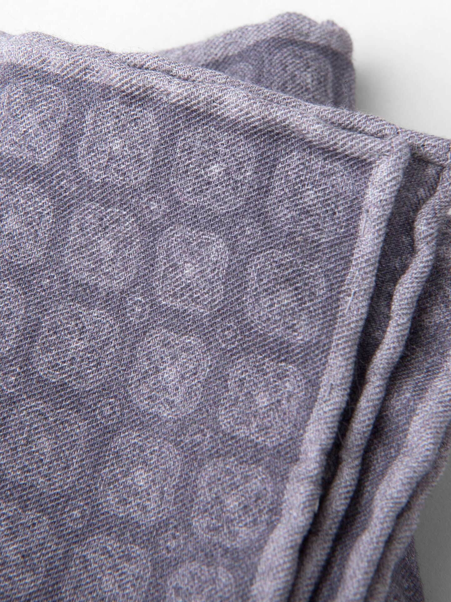 Grey Printed Cotton and Wool Square by Proper Cloth
