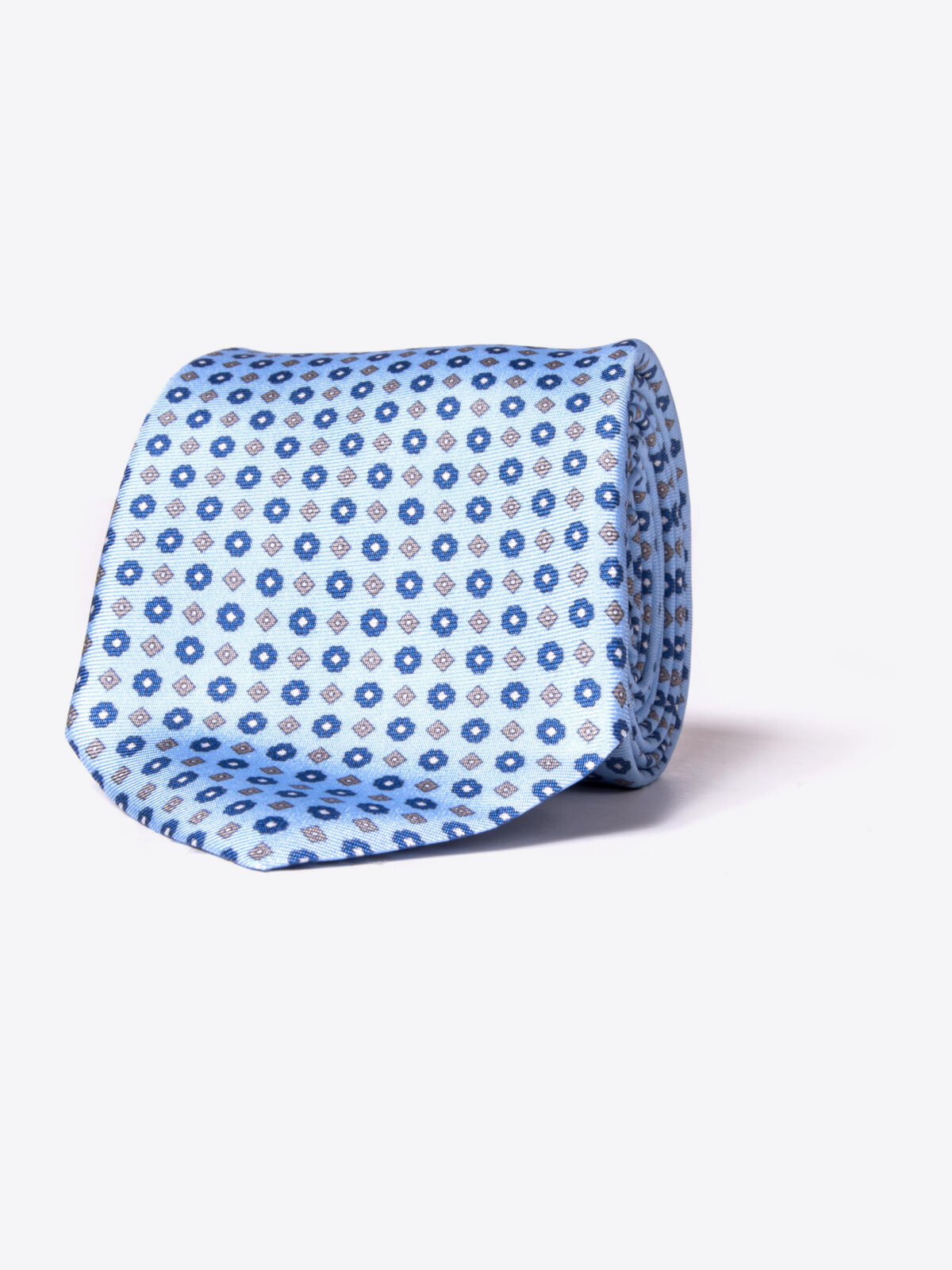 Lazio Light Blue Print Tie by Proper Cloth