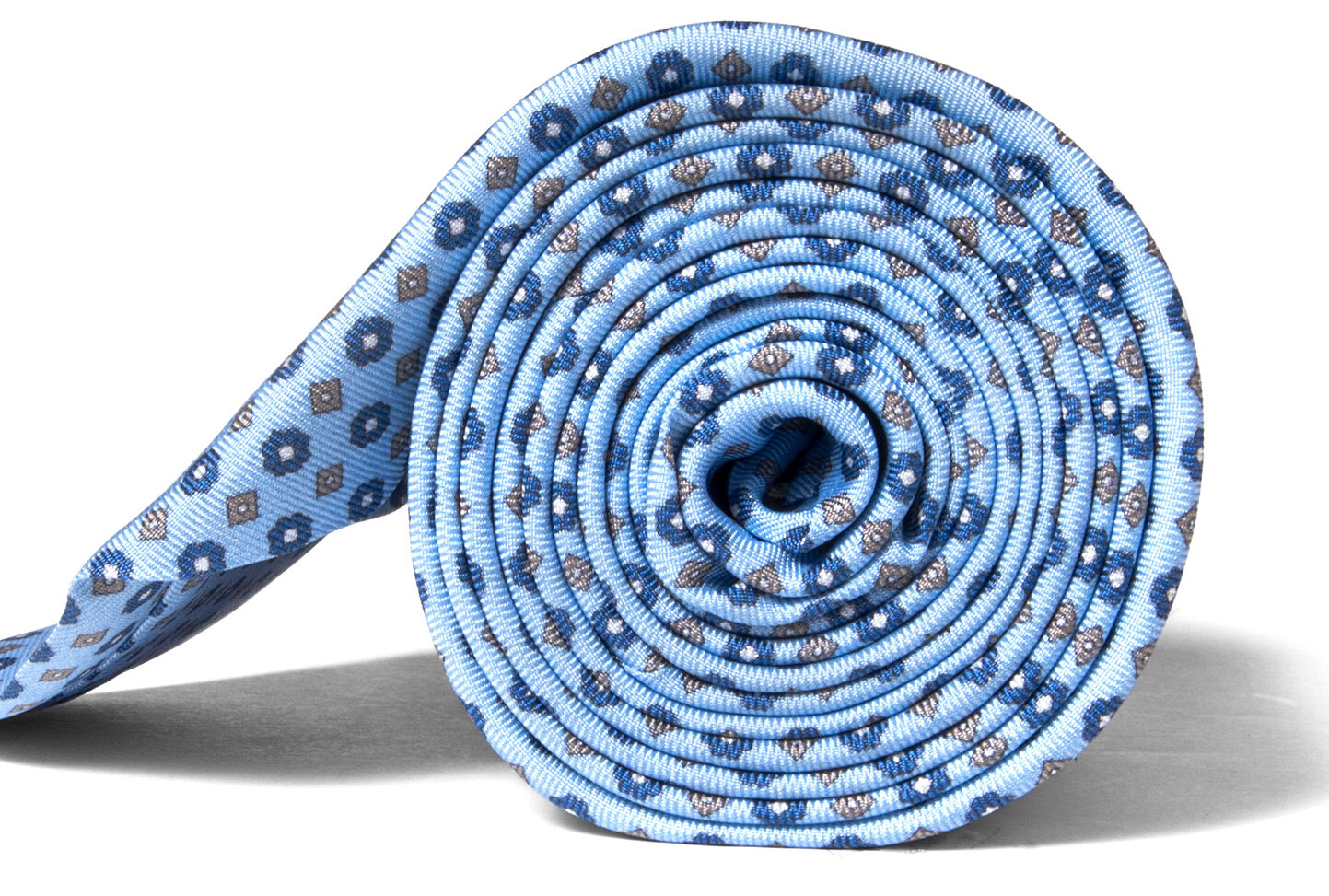 Lazio Light Blue Print Tie by Proper Cloth