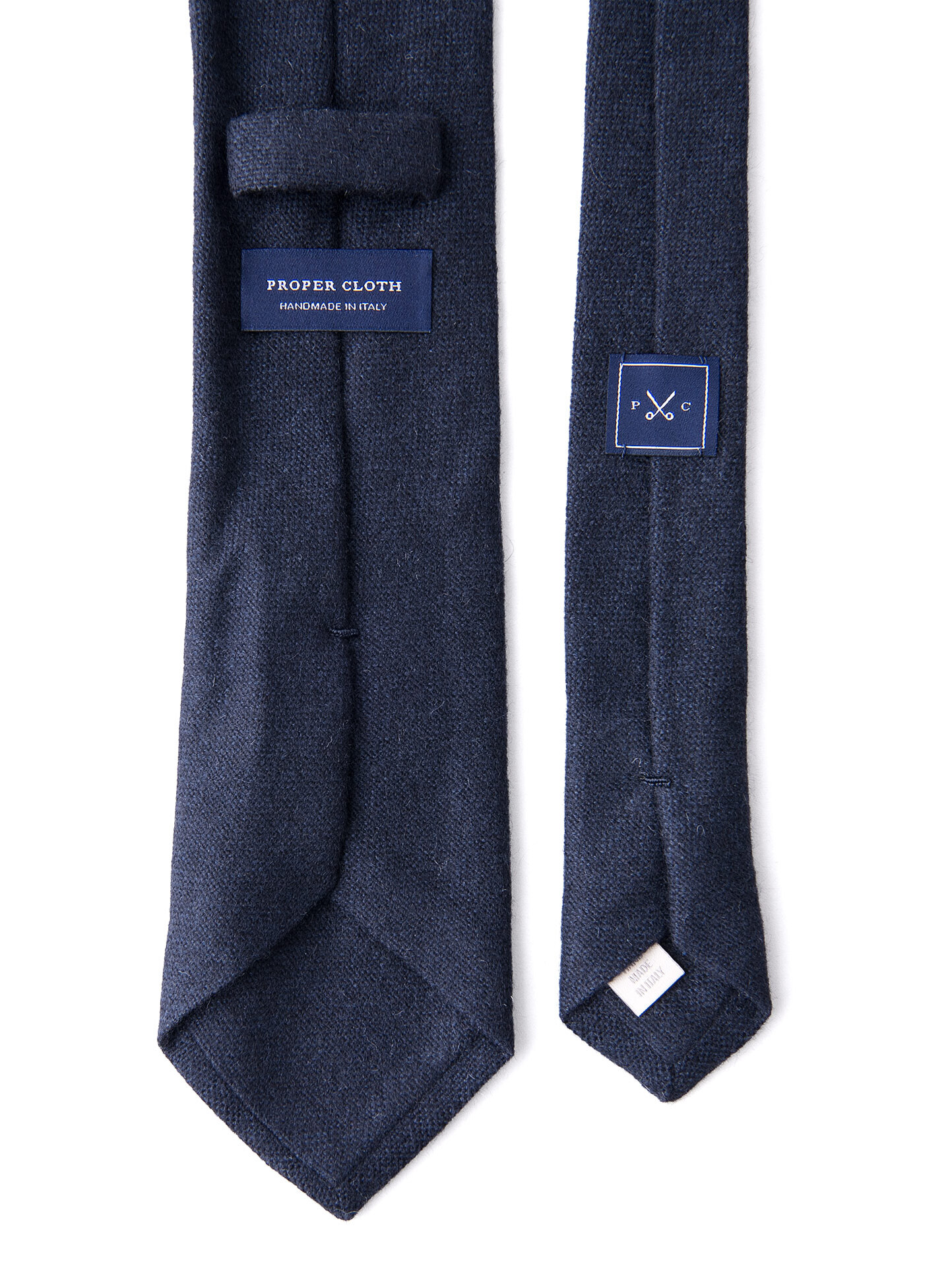 Navy Pure Cashmere Tie by Proper Cloth