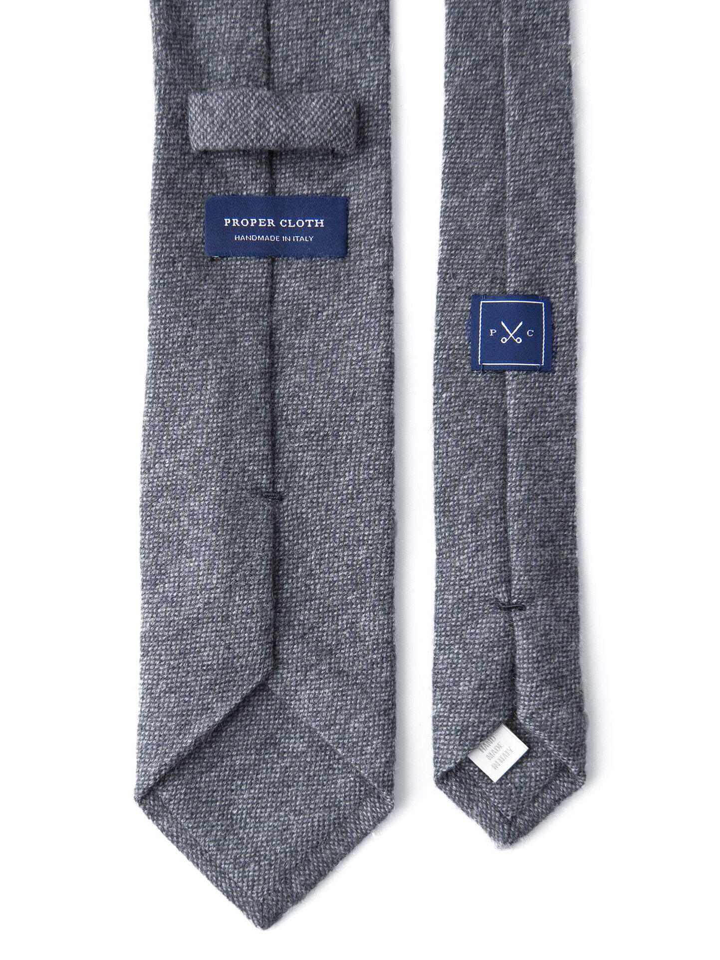 Slate Pure Cashmere Tie by Proper Cloth