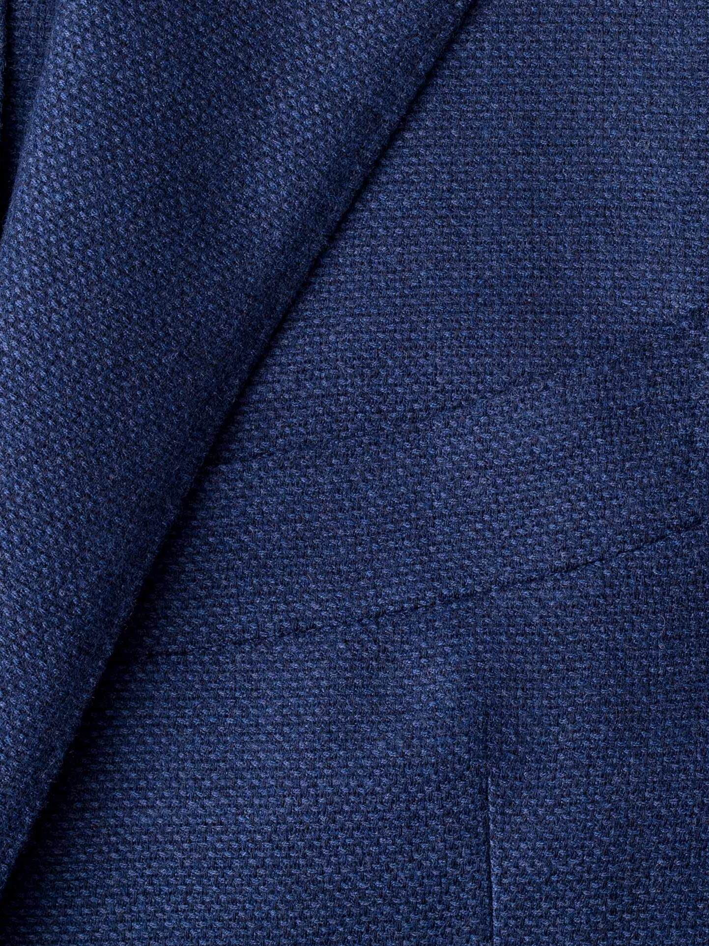 Hudson Ocean Blue Wool Flannel Hopsack Jacket by Proper Cloth