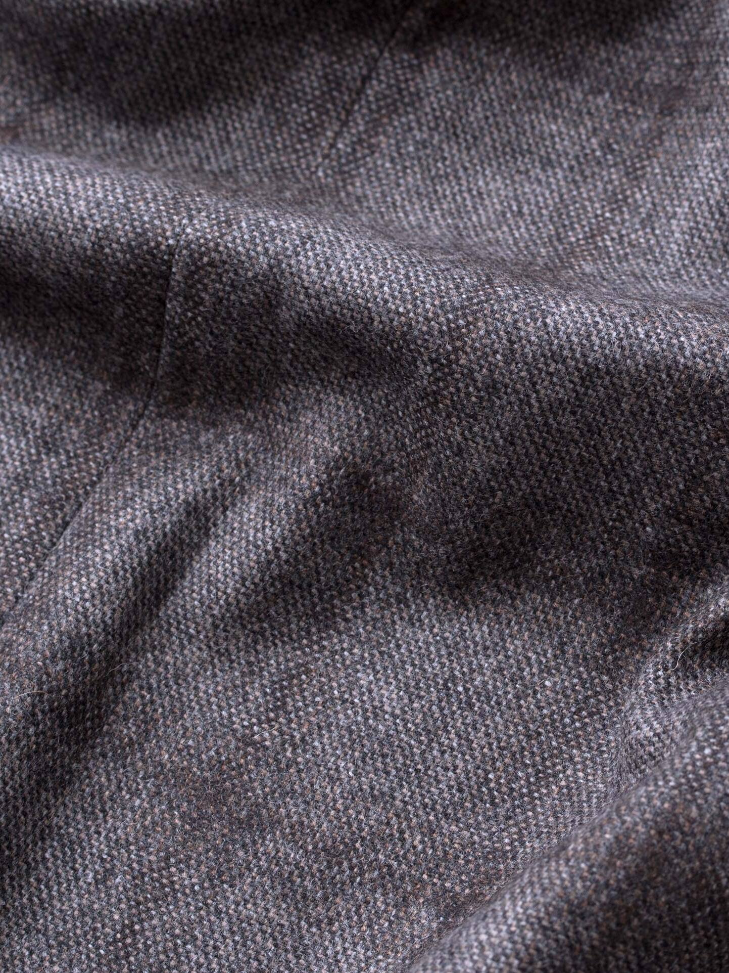 Hudson Grey Plaid Wool and Cashmere Flannel Jacket by Proper Cloth