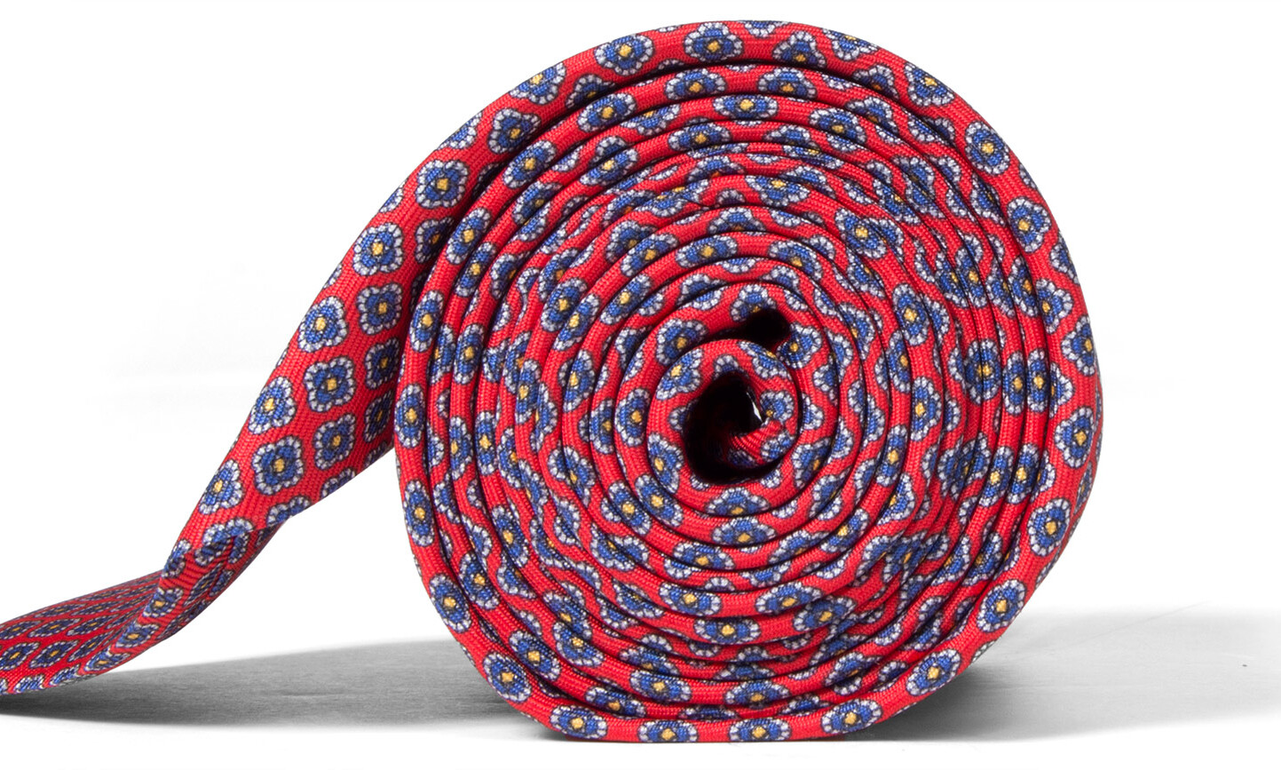 Veneto Red Print Tie by Proper Cloth