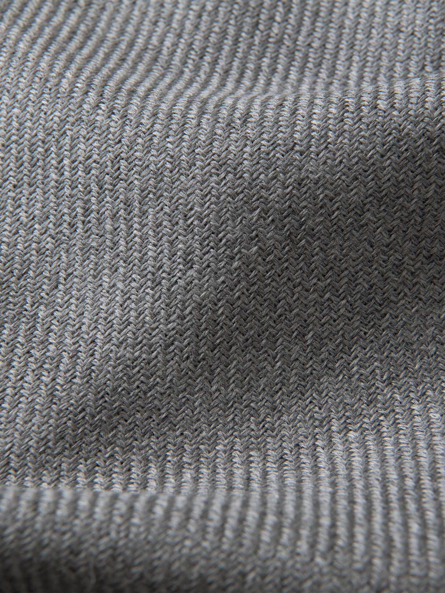 Grey Textured Wool Scarf by Proper Cloth