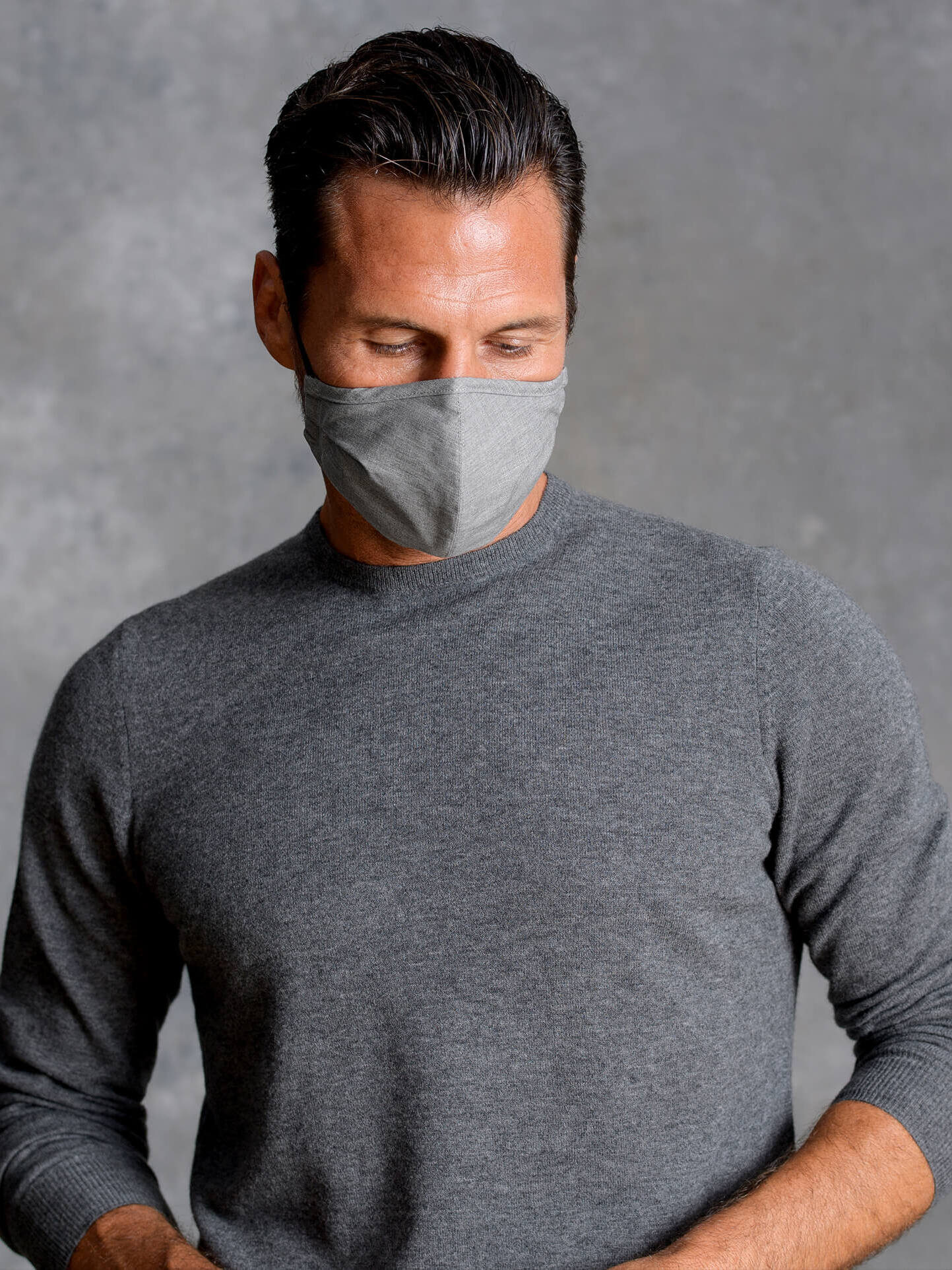 The Everyday Mask v1.3 - Grey Melange (3-Pack) by Proper Cloth