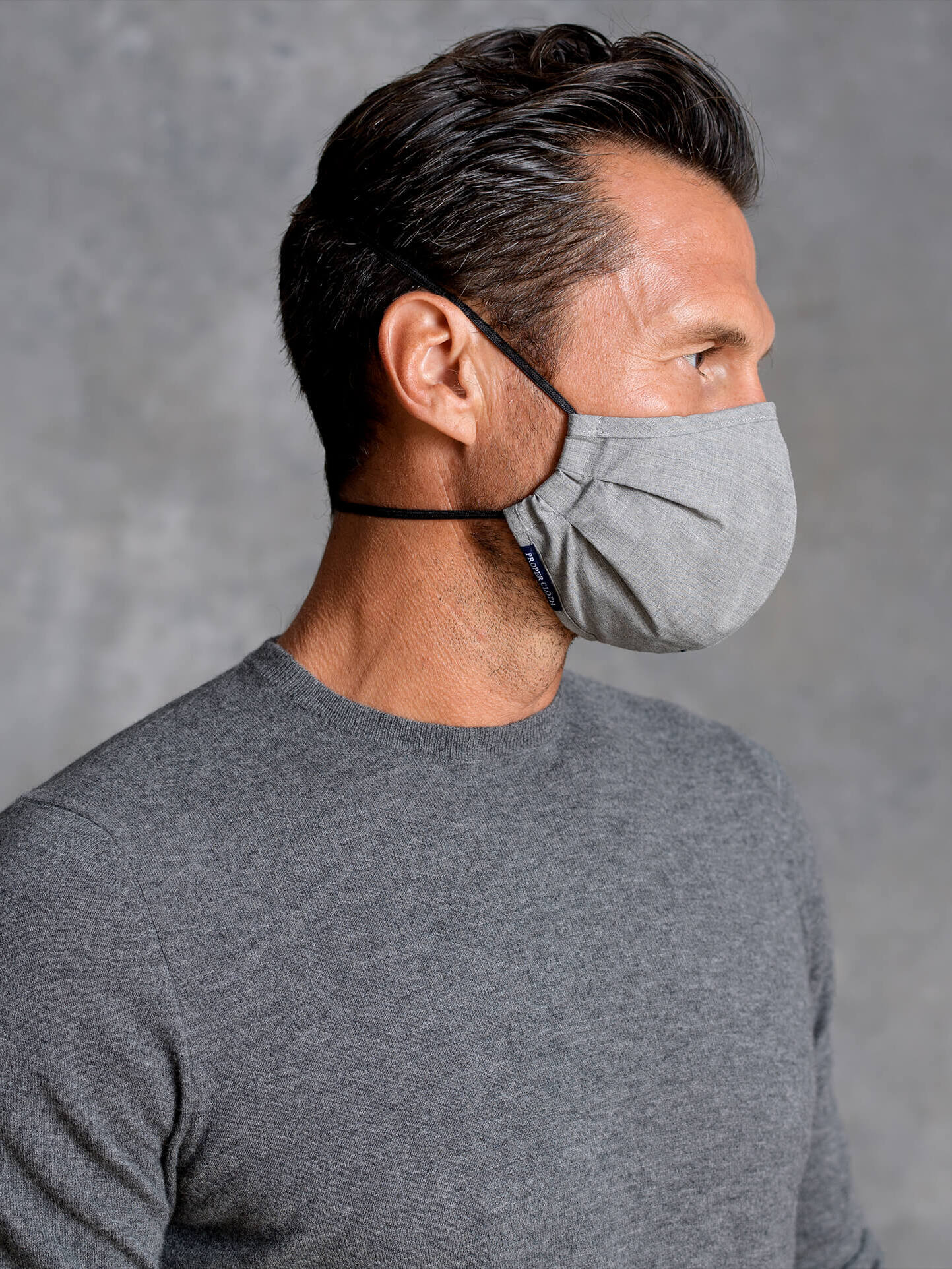 The Everyday Mask v1.3 - Grey Melange (3-Pack) by Proper Cloth