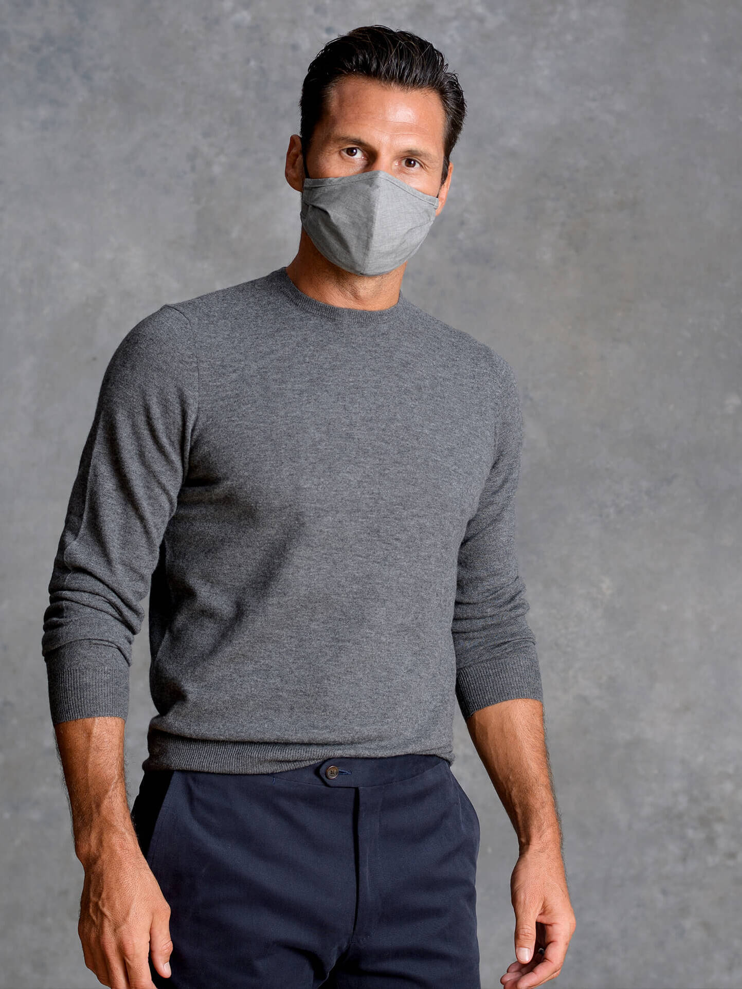 The Everyday Mask v1.3 - Grey Melange (3-Pack) by Proper Cloth