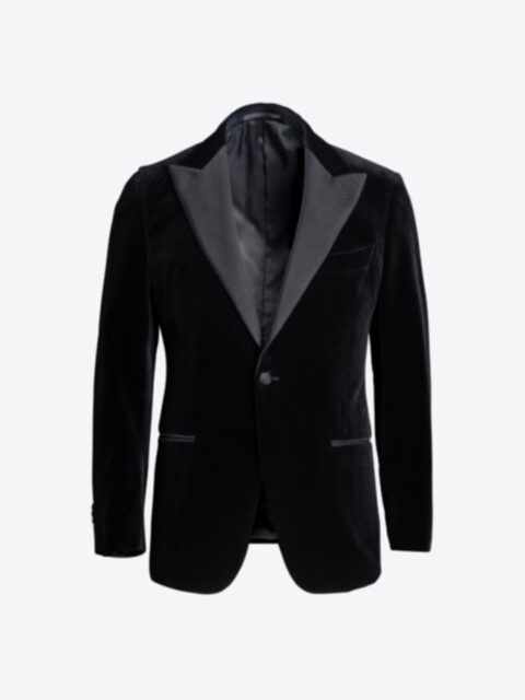 Mayfair Black Velvet Dinner Jacket - Custom Fit Tailored Clothing