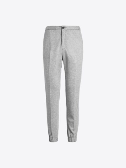 Reda Light Grey Merino Stretch Jogger - Custom Fit Tailored Clothing