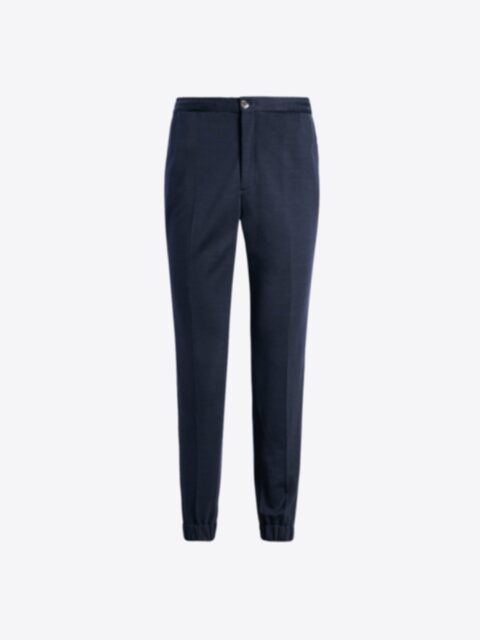 Reda Navy Merino Stretch Jogger - Custom Fit Tailored Clothing