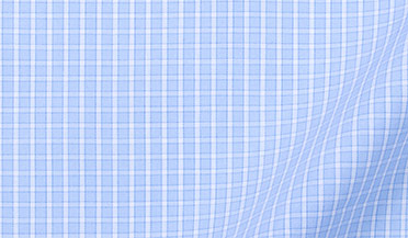 Waverly Light Blue Small Check Fitted Shirt by Proper Cloth