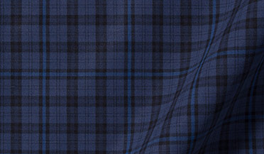 Thompson Slate Blue Plaid Custom Dress Shirt by Proper Cloth