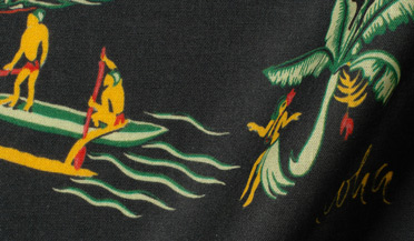 Albiate Black Yellow and Red Vintage Aloha Print by Proper Cloth